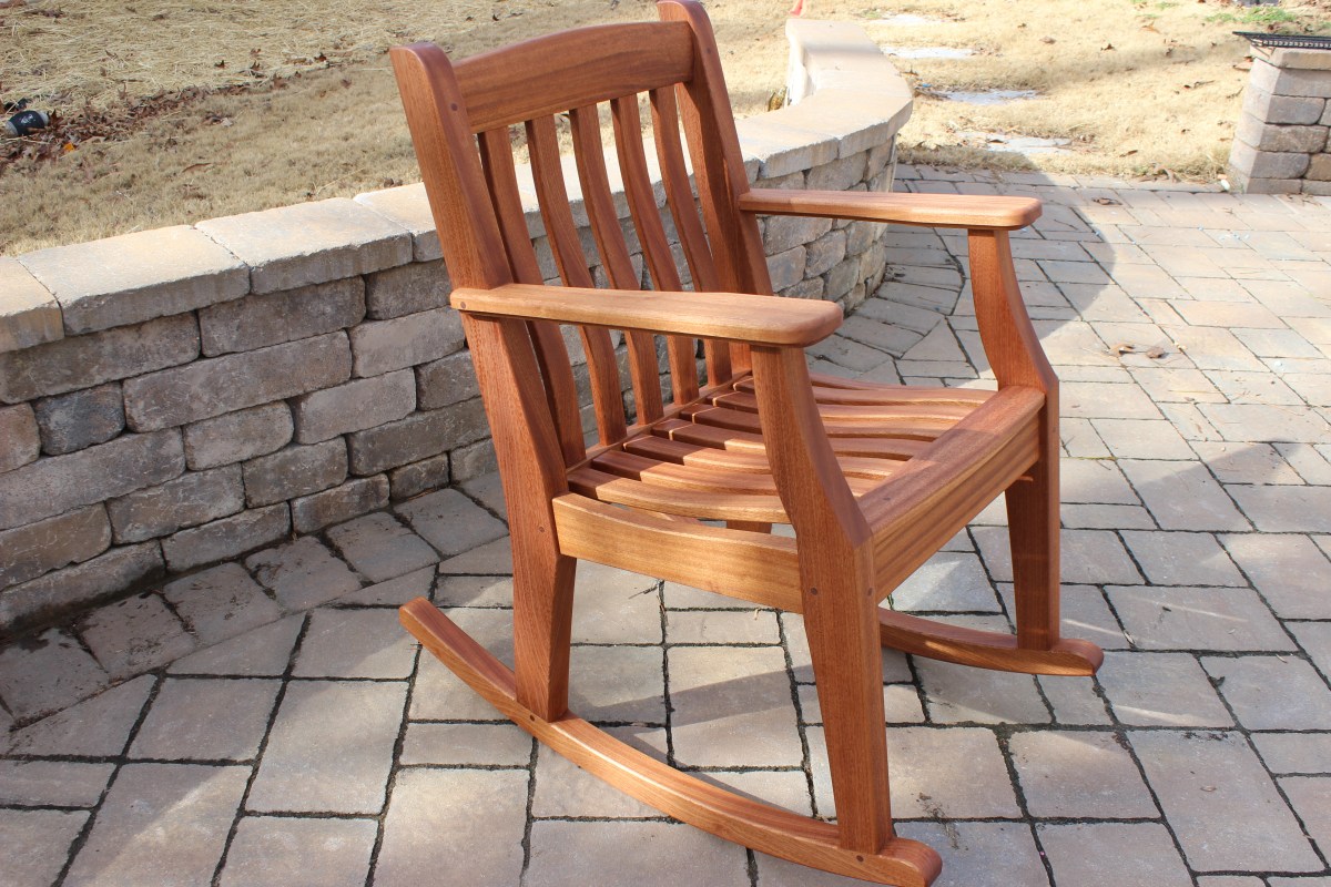 Tranquility Garden Rocker – Whitehurst Custom Woodworking